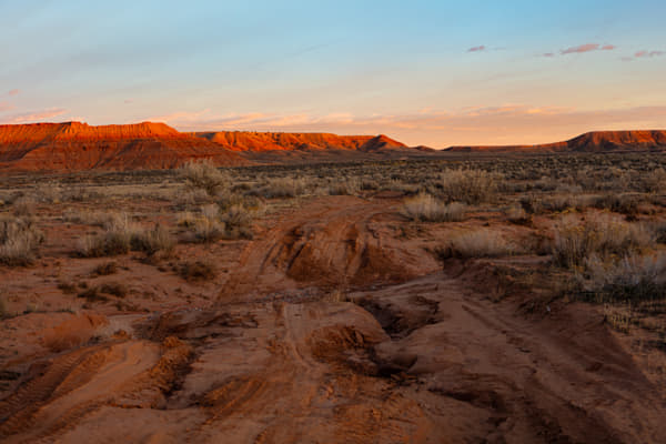 Desert Landscape Radiating Warmth and Untamed Beauty at Sunset ...