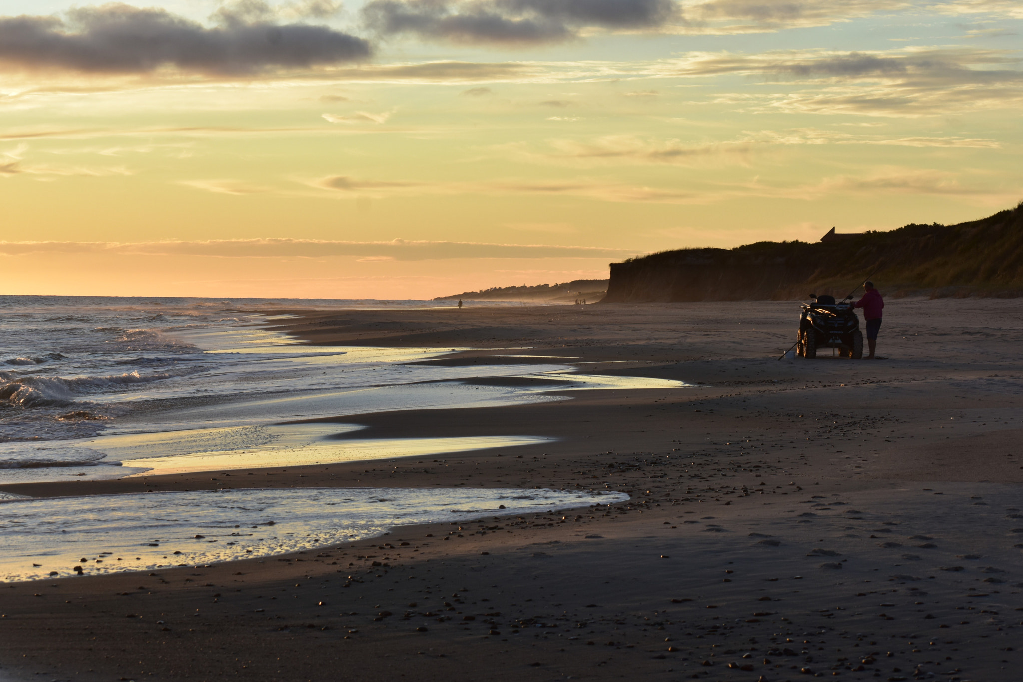 Sunset Illuminates Coastal Beach in Golden Hour Tranquility | landscape ...