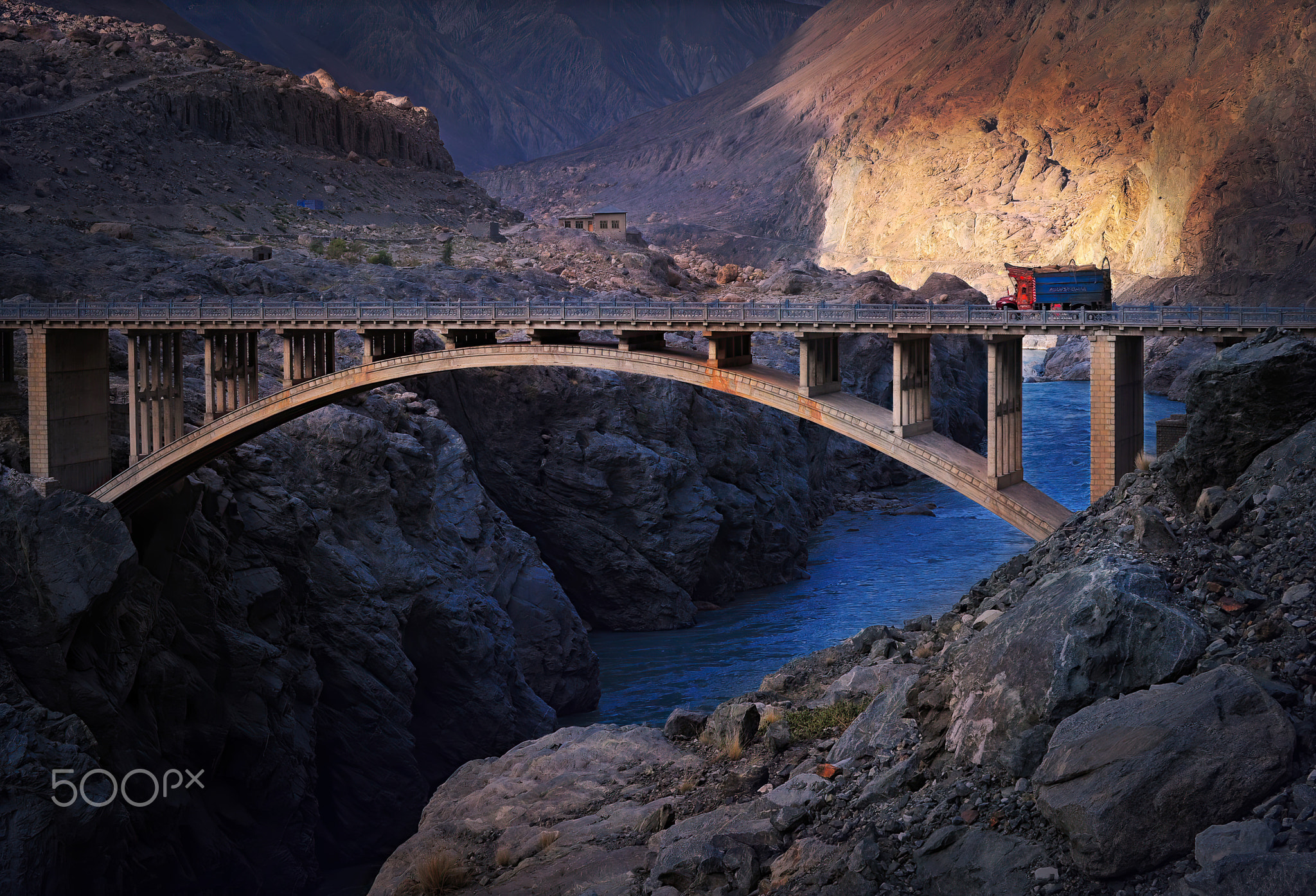 Arched Bridge Spans Canyon Symbolizing Connection | city photo by ...