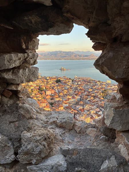 View Through Stone Archway Revealing Perspective and Discovery | city ...