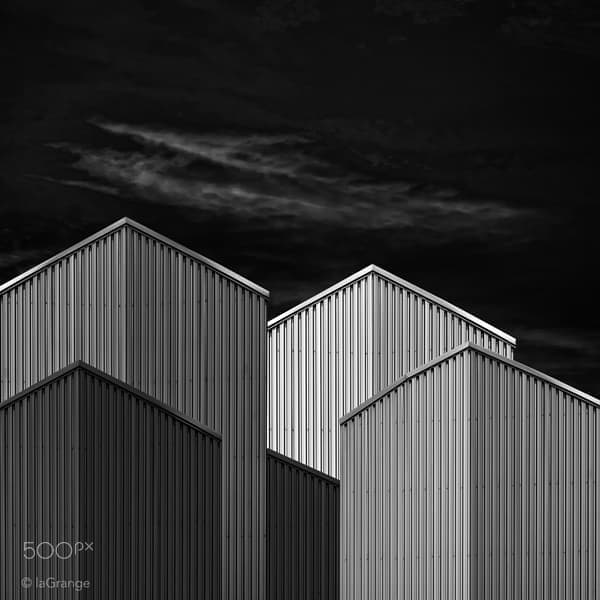 Geometric Buildings in Monochrome Revealing Structure and Urban ...