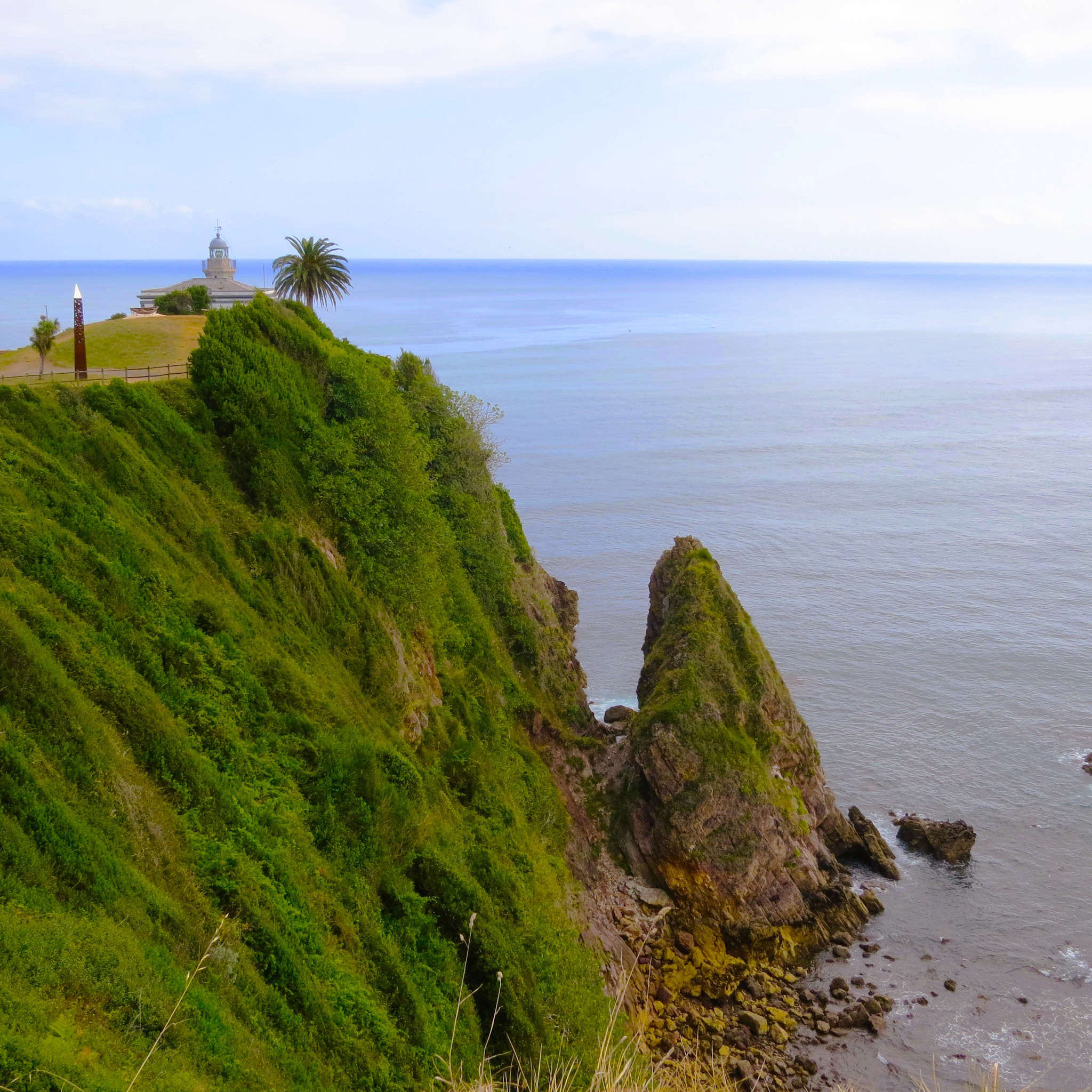 Coastal Cliff Overlooking Serene Ocean Symbolizing Tranquility and ...