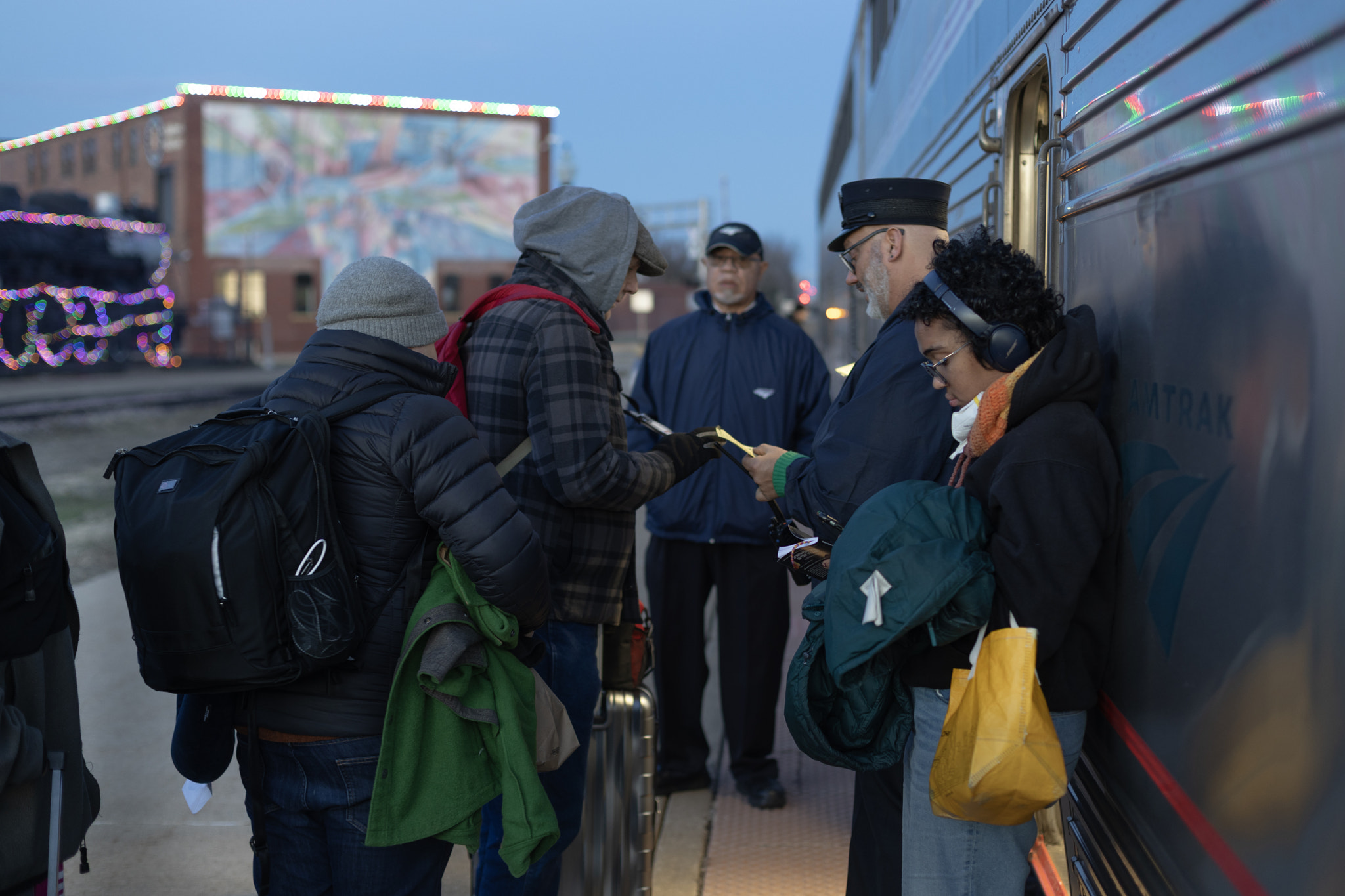 Travelers Embarking on Journey Reflecting Anticipation and Connection ...