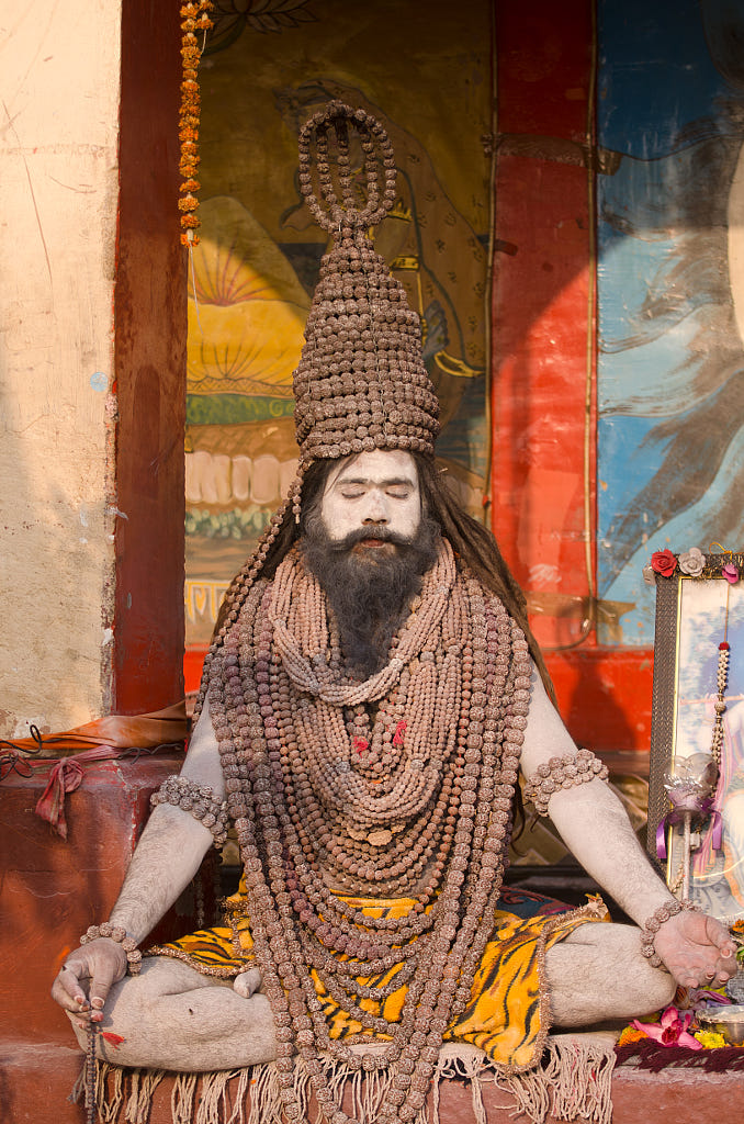 Meditating Ascetic Embodying Spiritual Devotion and Inner Peace ...