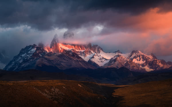 Dramatic Mountains Under Sunset Evoking Awe and Grandeur | landscape ...