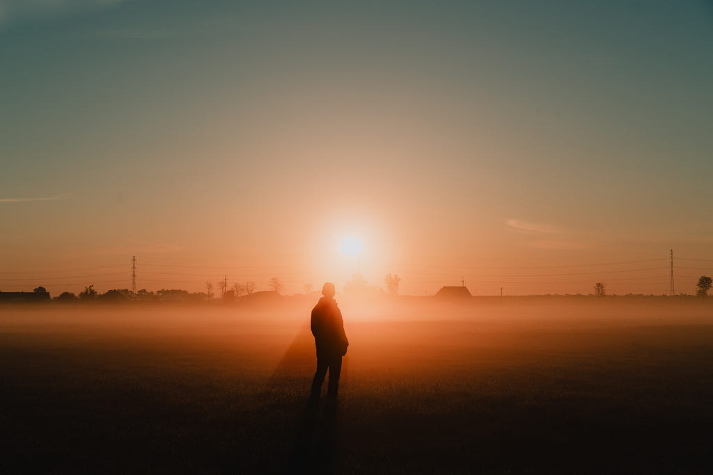 Dilapidated Pier Extending into Horizon Symbolizing Time and Solitude ...