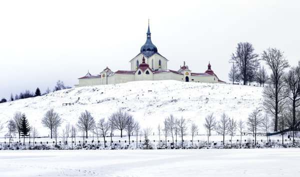 Snowy Monastery Landscape Inspiring Tranquility and Historical Depth ...