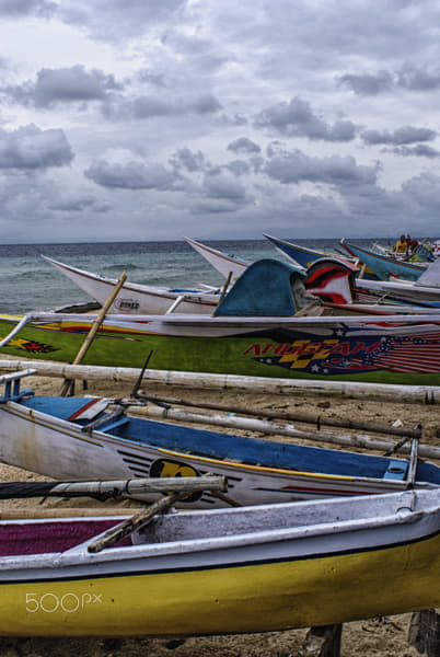 Row of Boats on the Beach by Hartono Wijaya | 500px