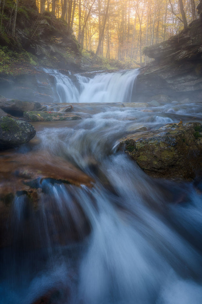 Cascading Waterfall Evoking Nature's Dynamic Power and Flow | landscape ...