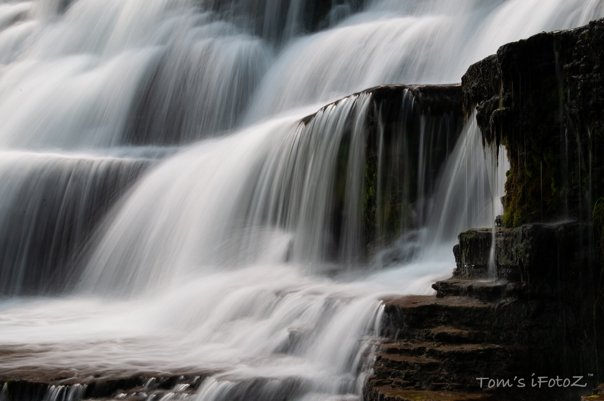 Cascading Waterfall Illustrating Nature's Flow | landscape photo by tom ...