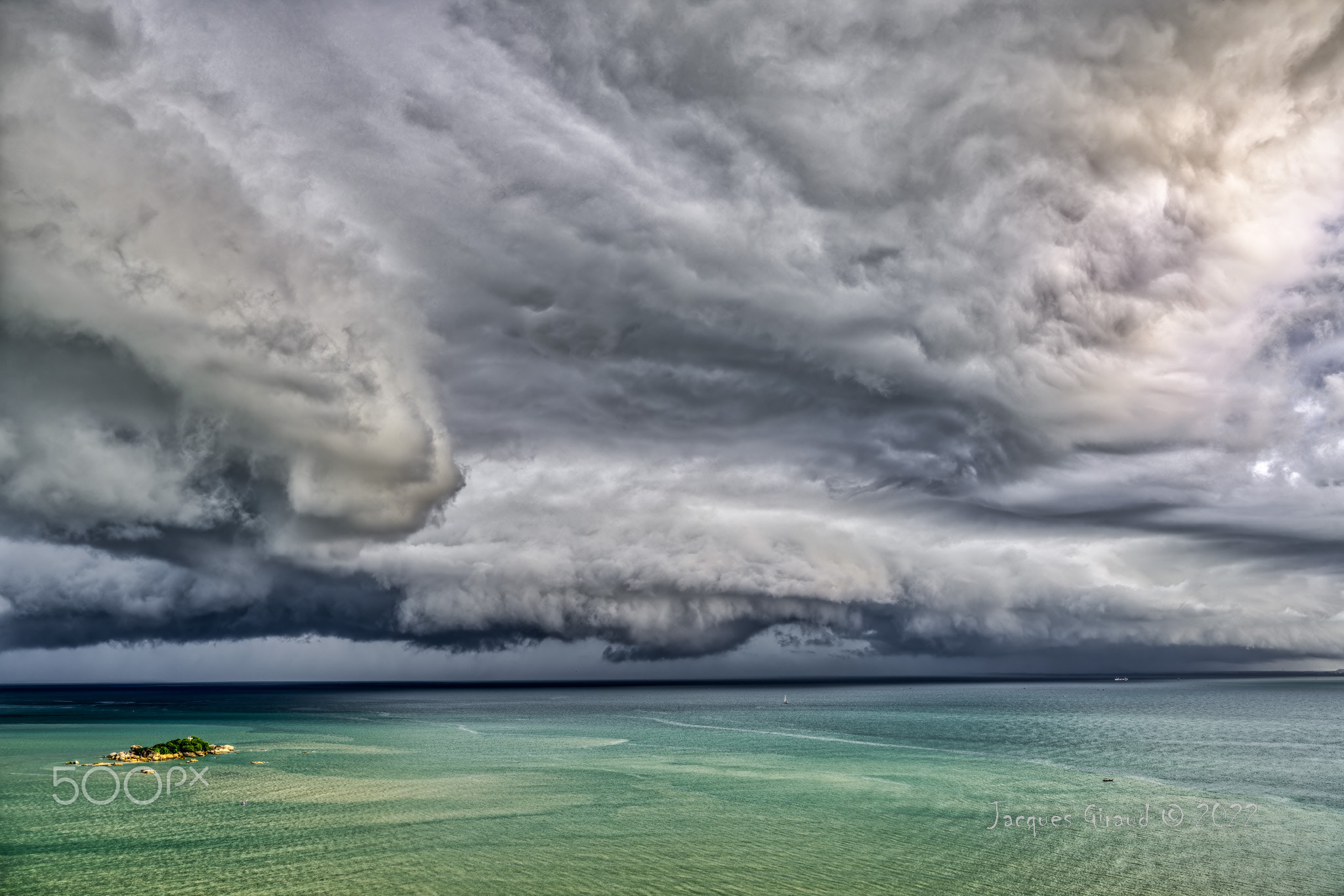 Dramatic Storm Clouds Gathering Over Ocean Foreshadowing Change and ...