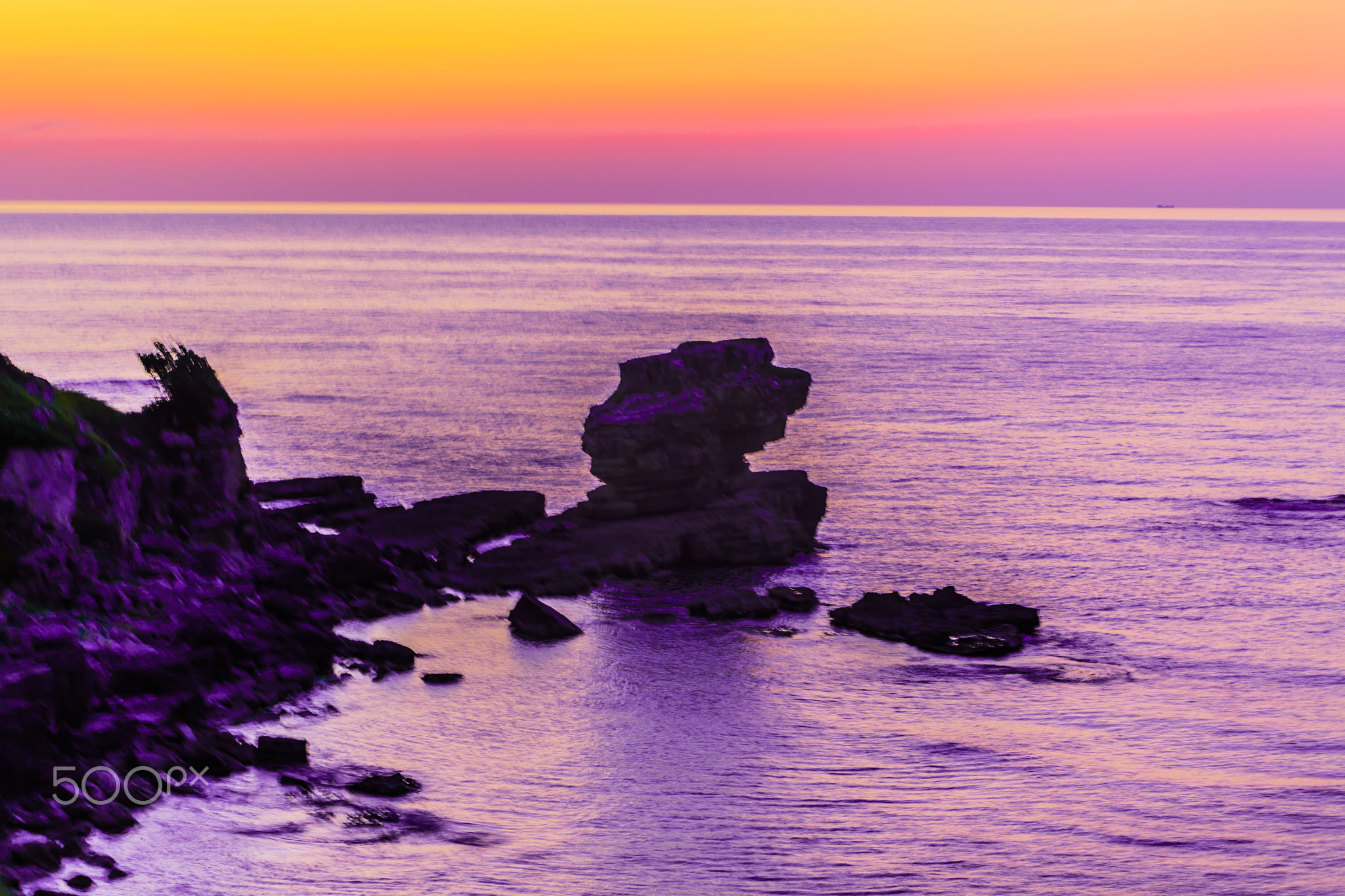 Coastal Rocks Embracing Vibrant Sunset | landscape photo by fahri sulak ...