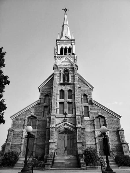 Saint Finnan Basilica Alexandria Ontario BW by Jean-Luc Girard | 500px