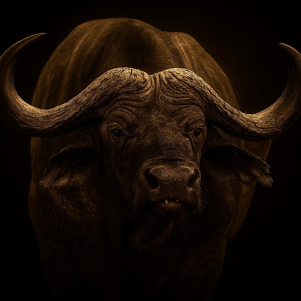 Powerful Buffalo Embodies Raw Strength and Resilience | nature photo by ...