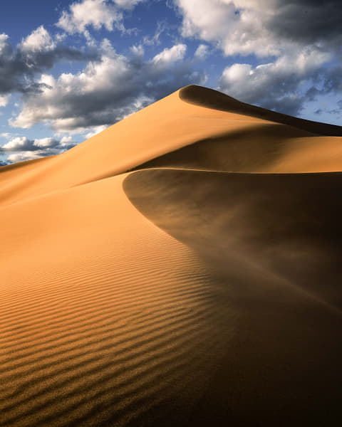 Desert Dune Ridge Symbolizing Vastness and Untamed Beauty | landscape ...