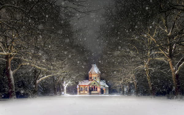 Cozy Cabin in Snowy Forest Evoking Solitude and Winter Charm ...