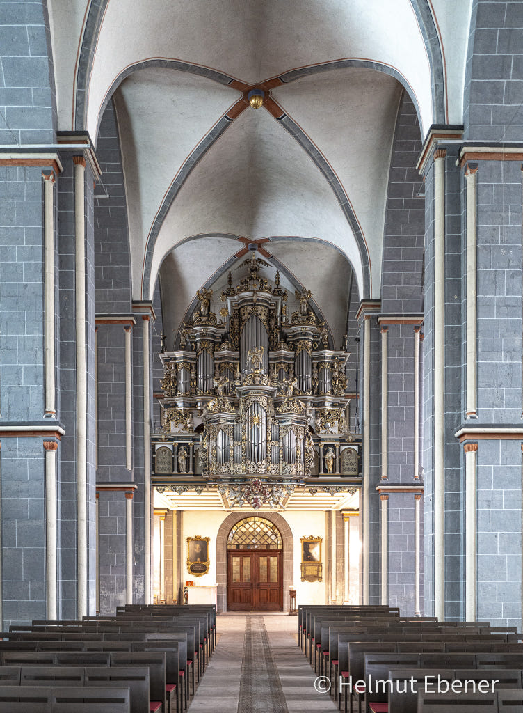 Cathedral Interior with Ornate Organ Inspiring Awe and Devotion | city ...