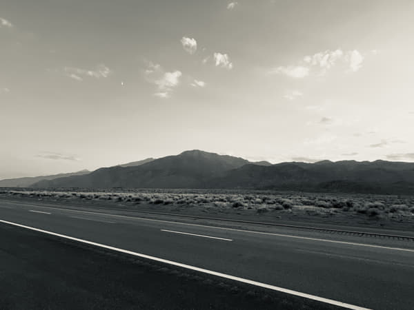 Desolate Highway Under Fading Light Evoking Melancholy and Passage ...