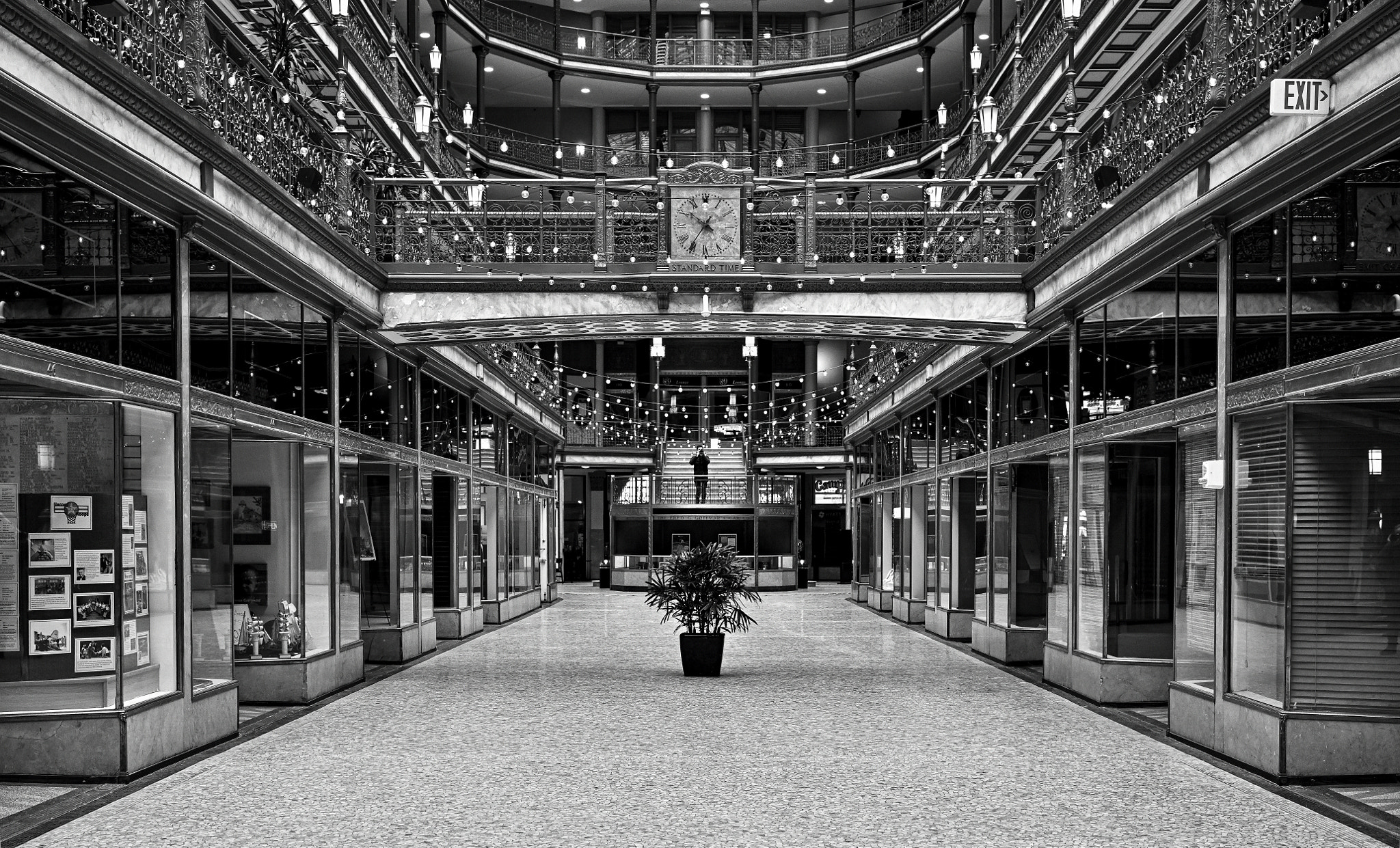Empty Mall Corridor Evoking Solitude and Modernity's Echo | city photo ...