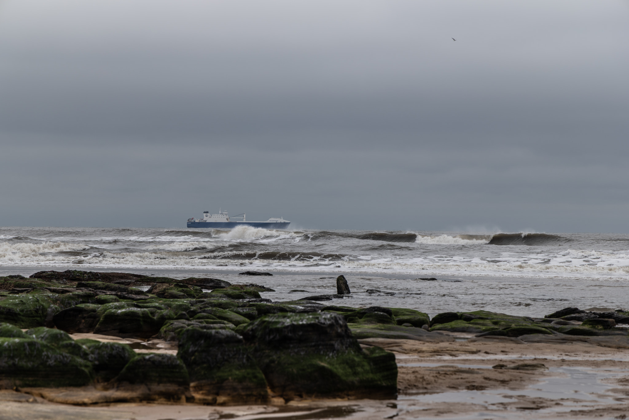 Stormy Seascape with Rugged Coastline and Turbulent Waves | landscape ...