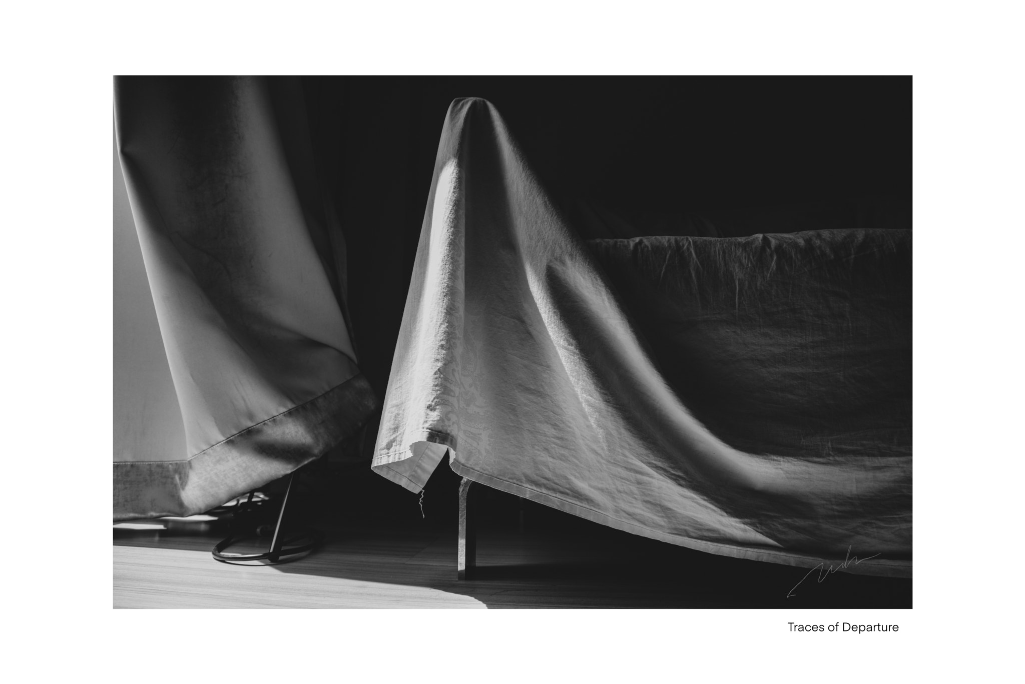 Draped Fabric Creating Abstract Forms Evoking Mystery and Simplicity ...