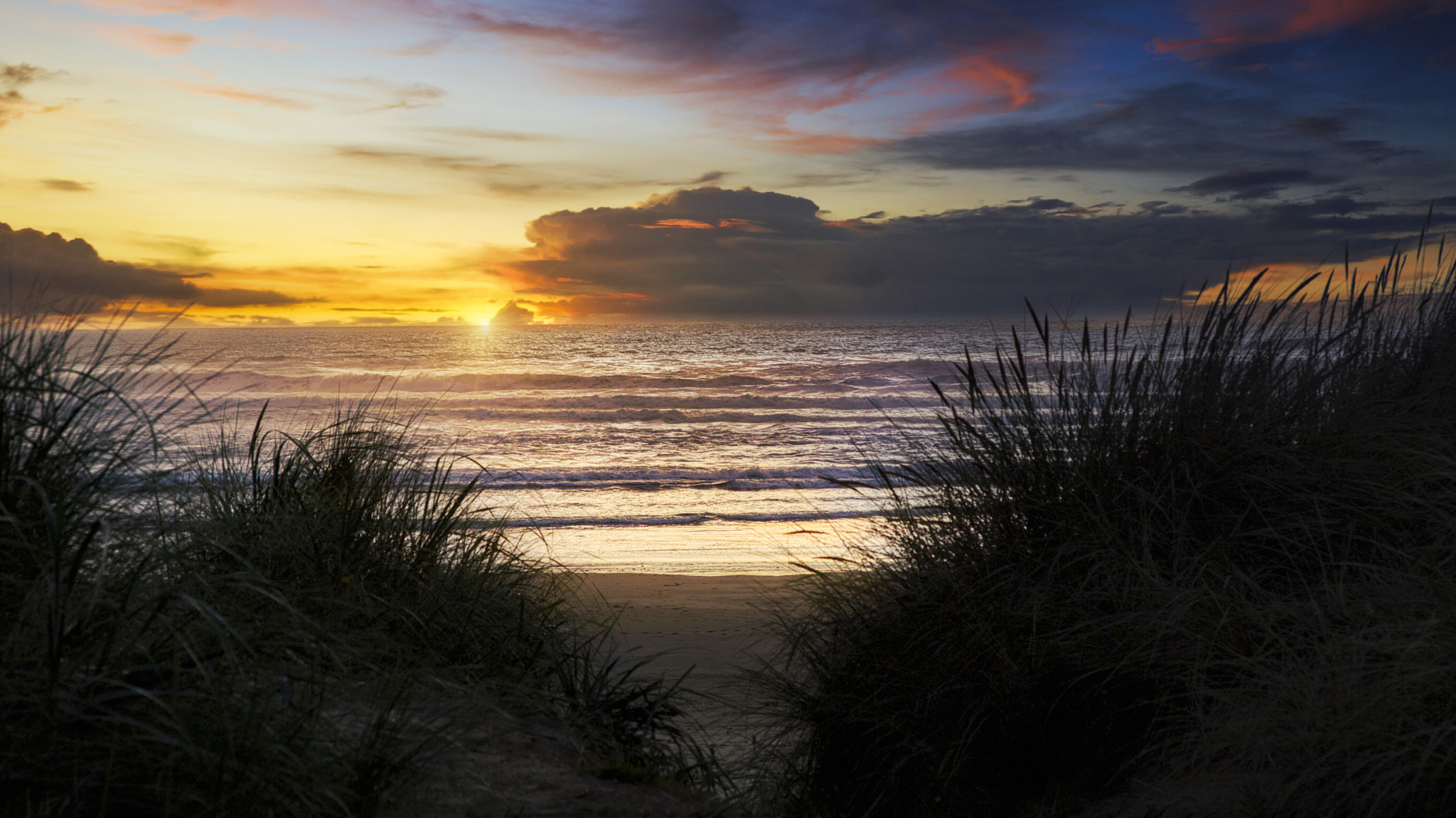 Sunset Over Ocean Revealing Tranquility and Natural Beauty | landscape ...