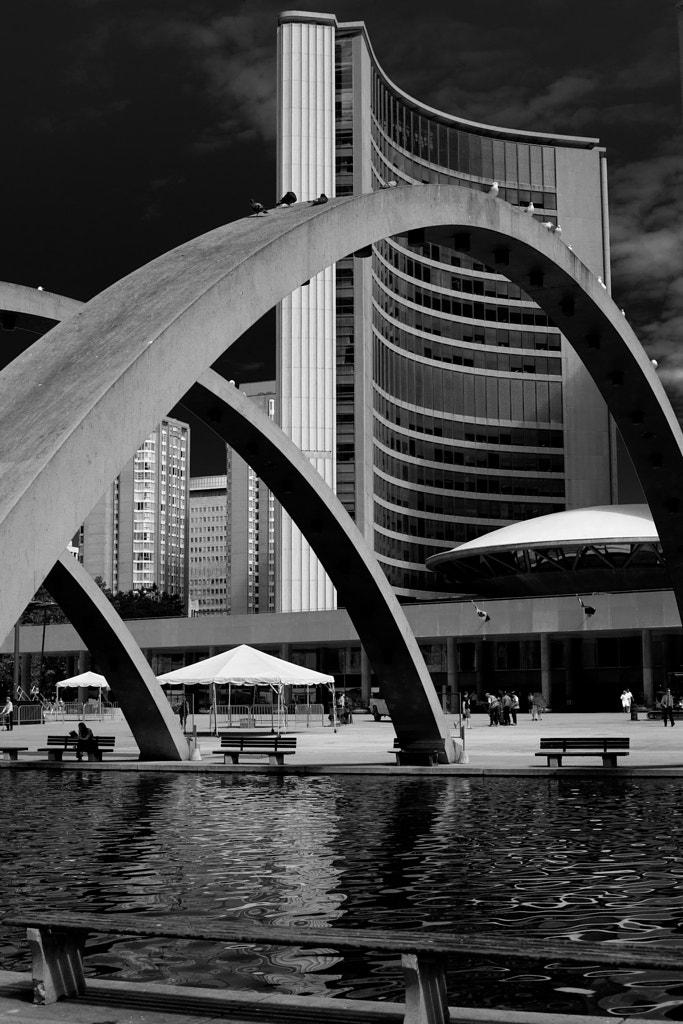 Toronto City Hall, 1965 by Oscar Strawczynski / 500px