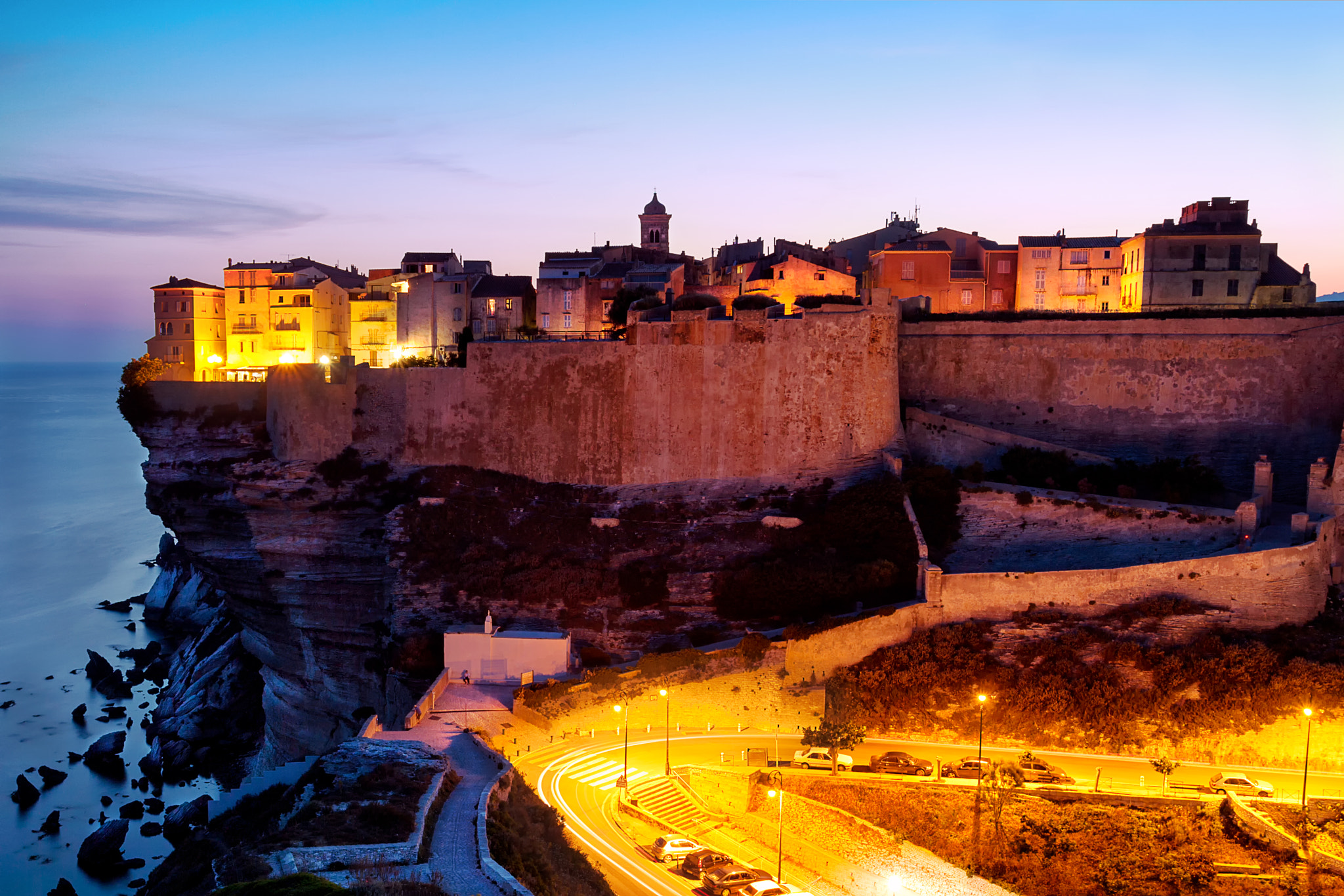 Bonifacio by night - Corse by Adrien Baud / 500px