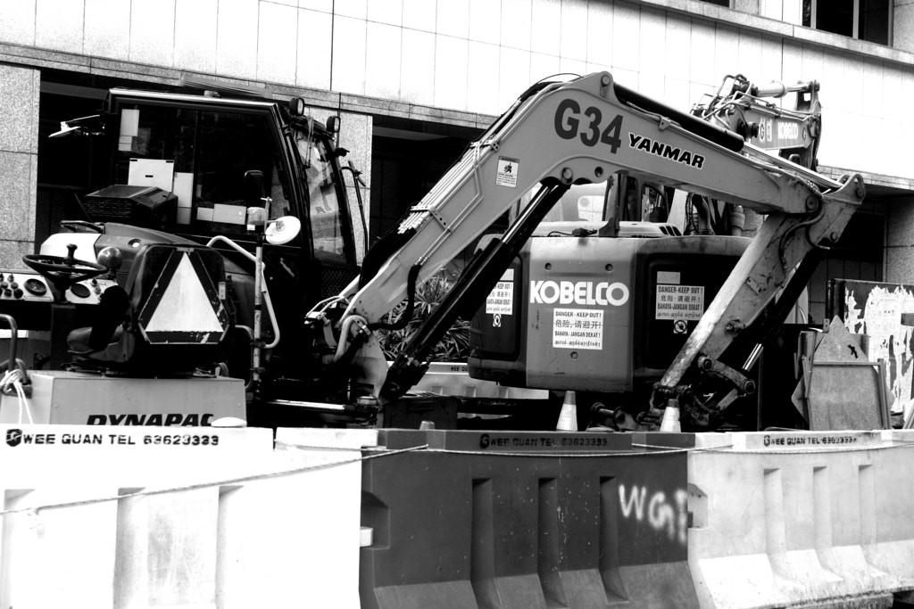 Abstract Black and White - Machine and City by William Teo / 500px