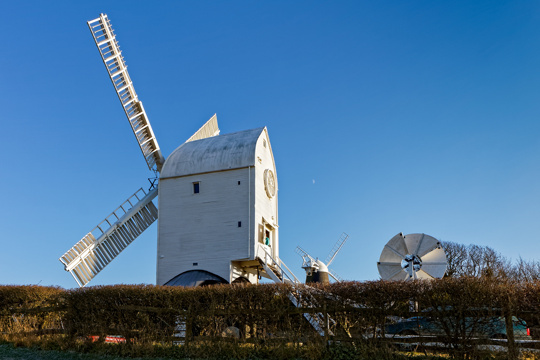 CLAYTON, EAST SUSSEX/UK - JANUARY 3 : Jack and Jill Windmills on a ...
