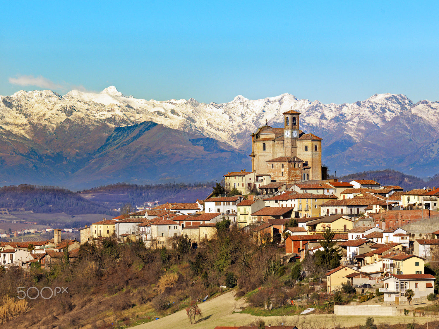 The village of Treville and the Alps by Domenico Rota / 500px