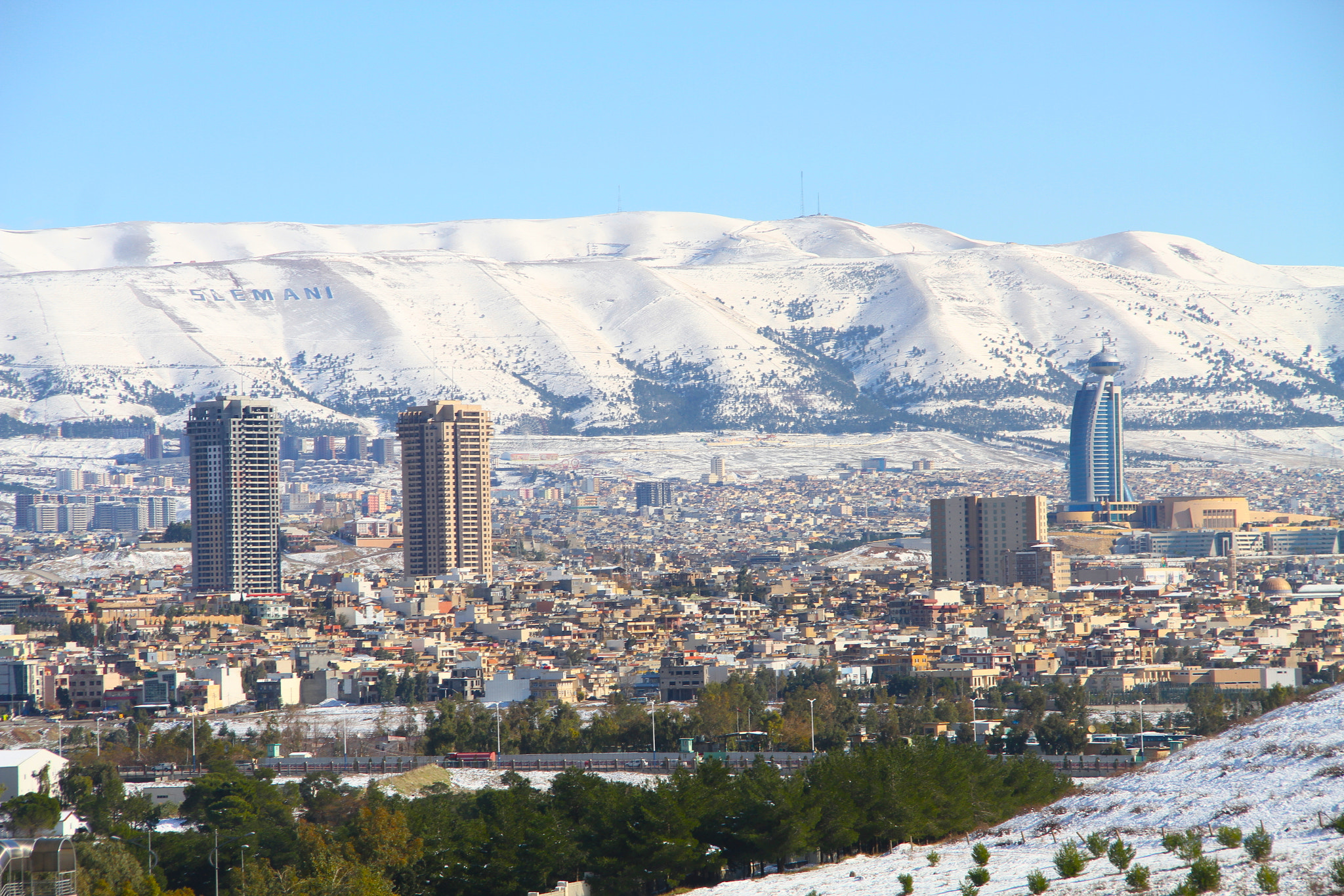 Sulaymaniyah (Sulaimani) City in Winter by Diyar Mohammed - Photo ...