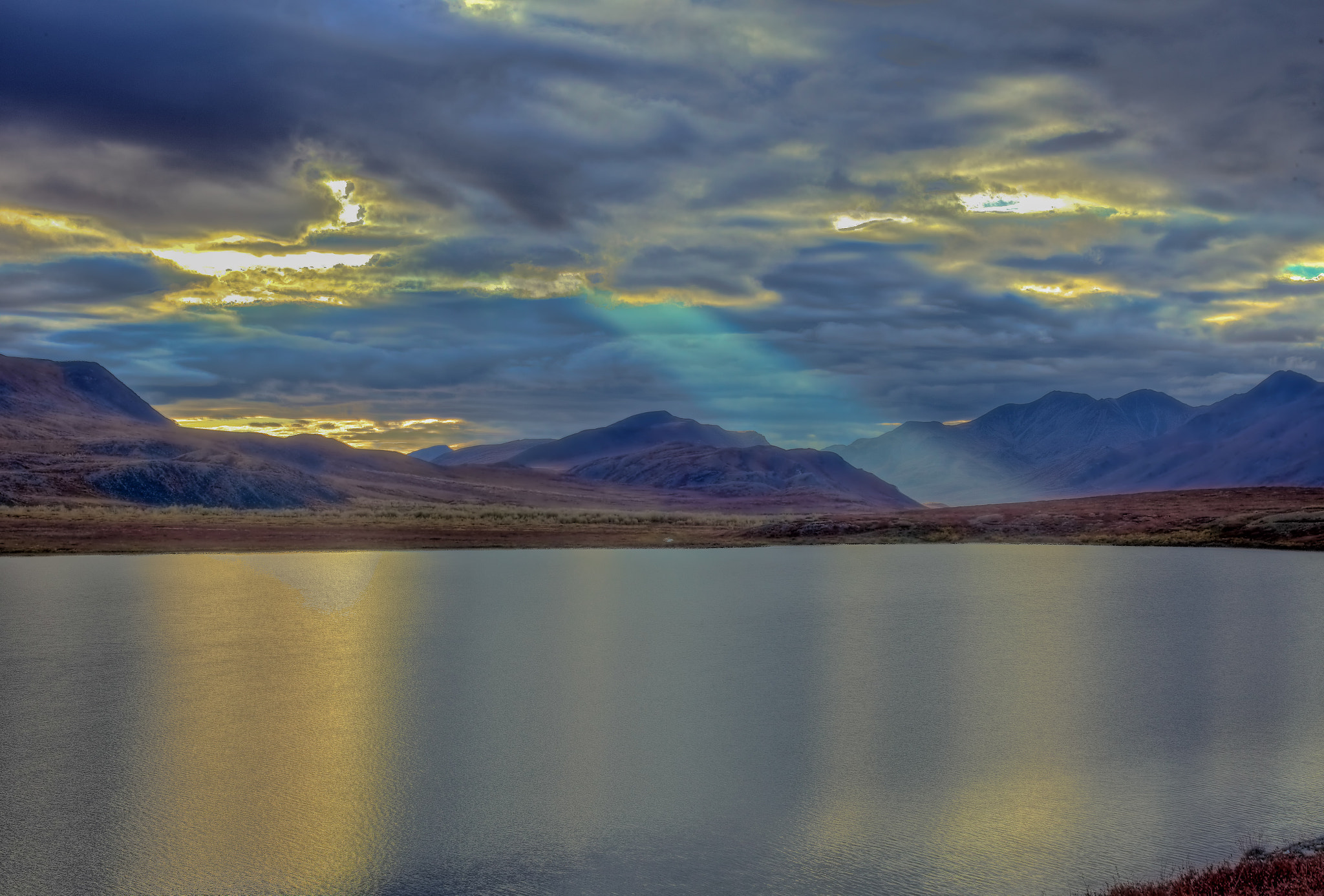 Sunset Along the Nigu River in the Gates of the Arctic National Park by ...