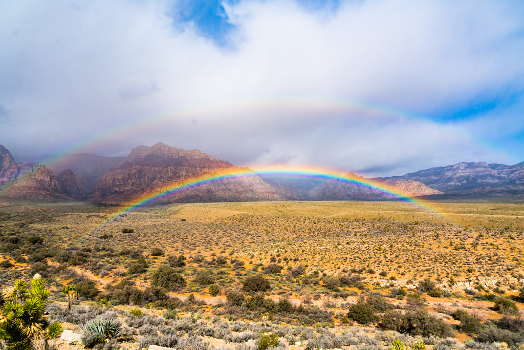 Double rainbow over Red Rok by Douglas Boyd / 500px