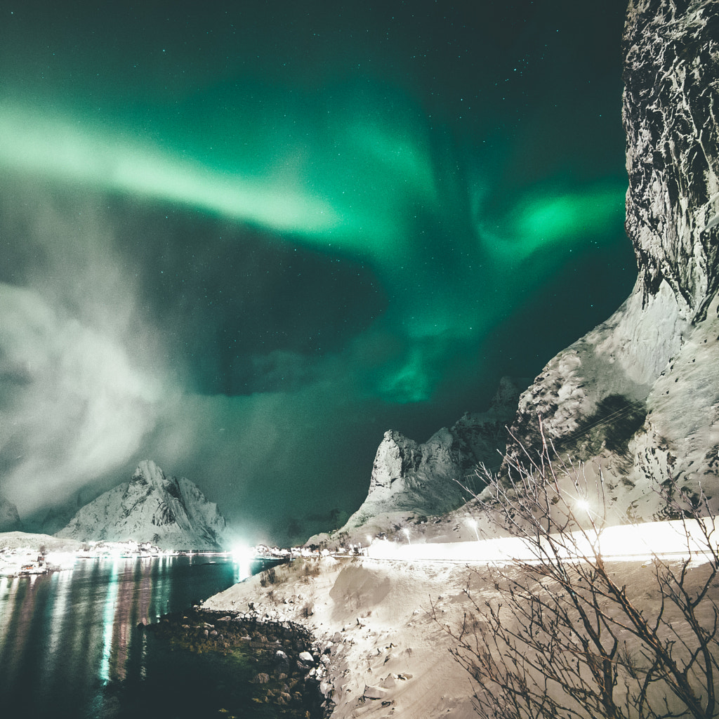 Northern Lights Over Reine, Norway by Dylan Furst / 500px