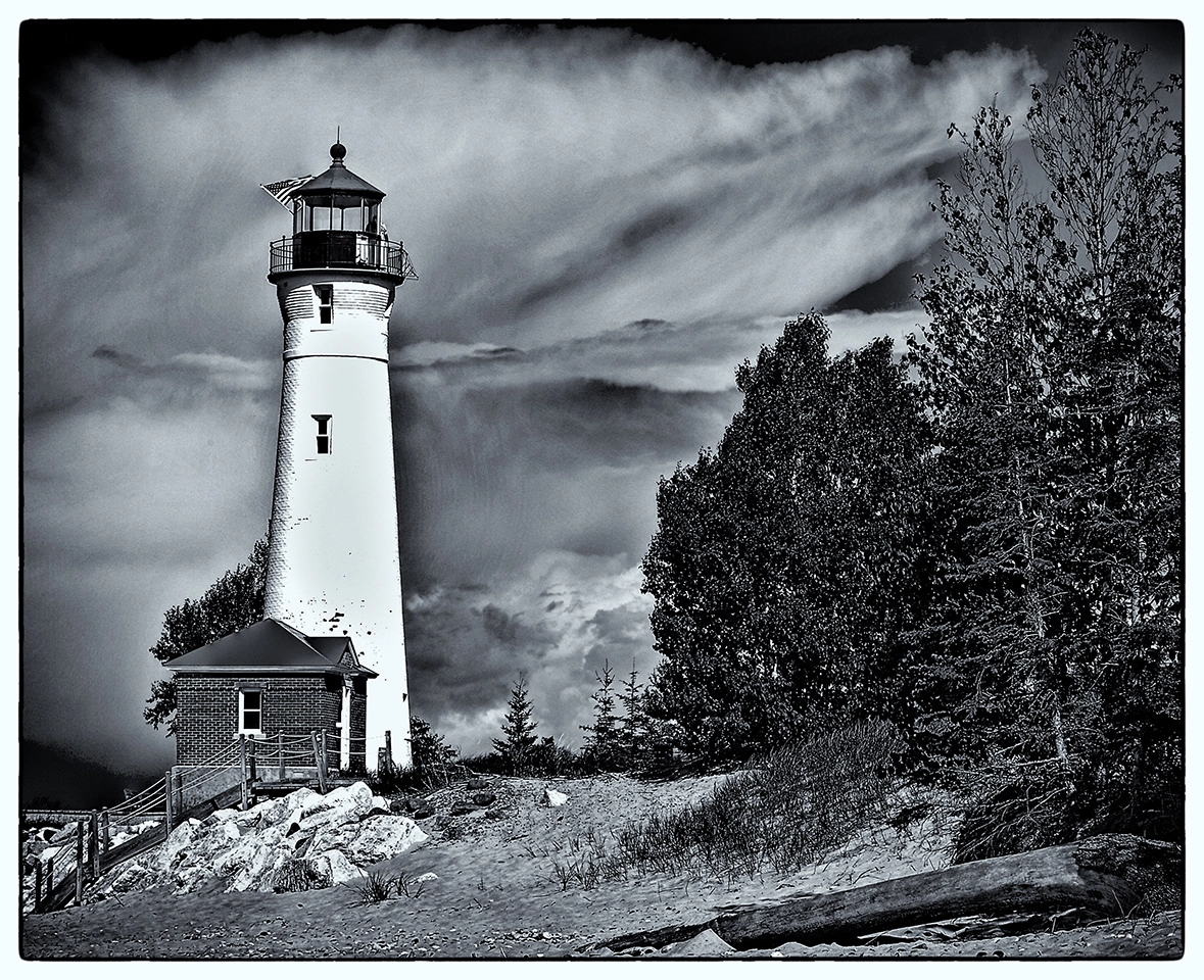 Crisp Point Michigan Lighthouse Incoming Storm by Ralph Yakaboski | 500px
