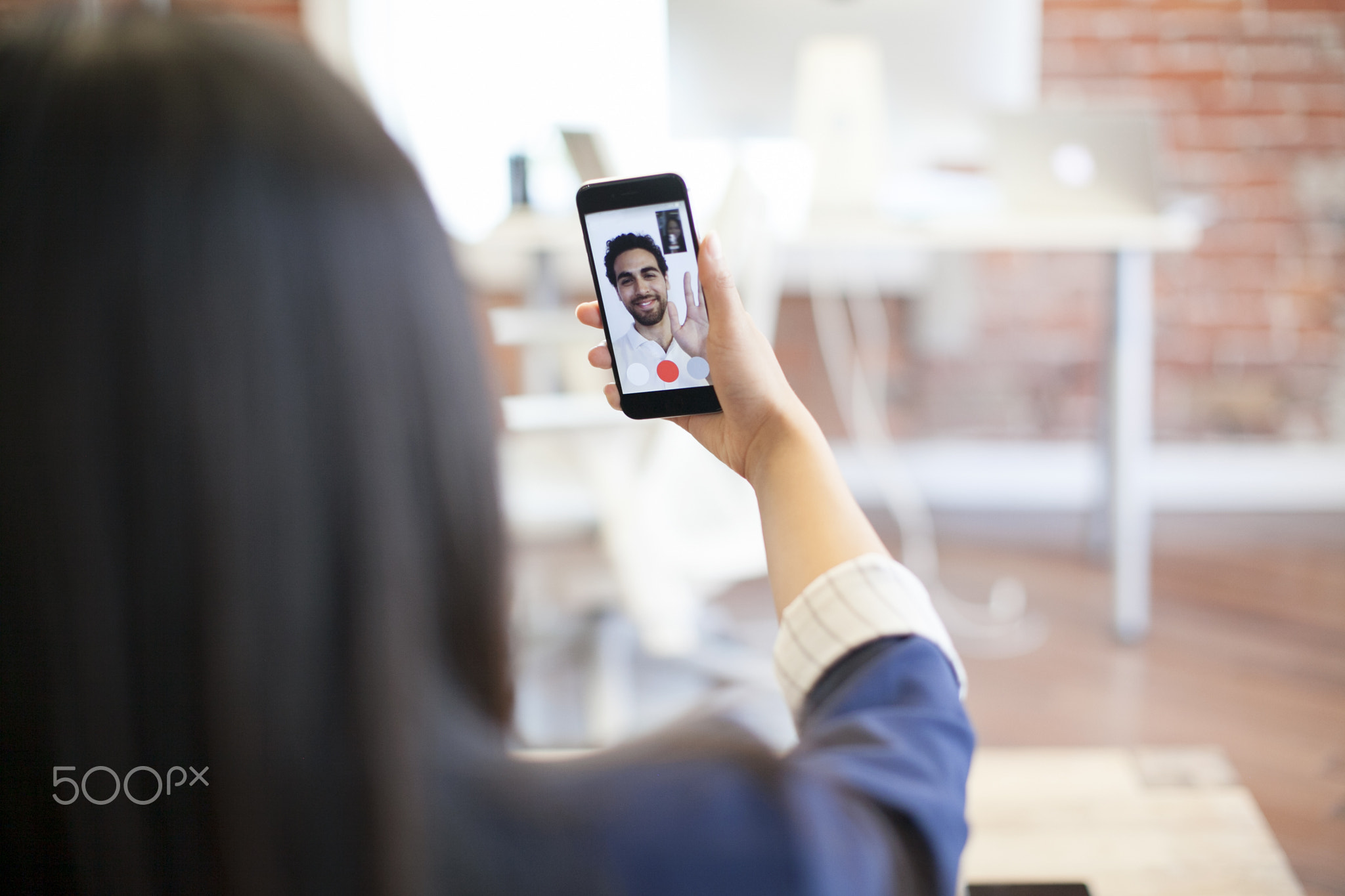 Colleagues video conferencing in office by EasyPx | 500px