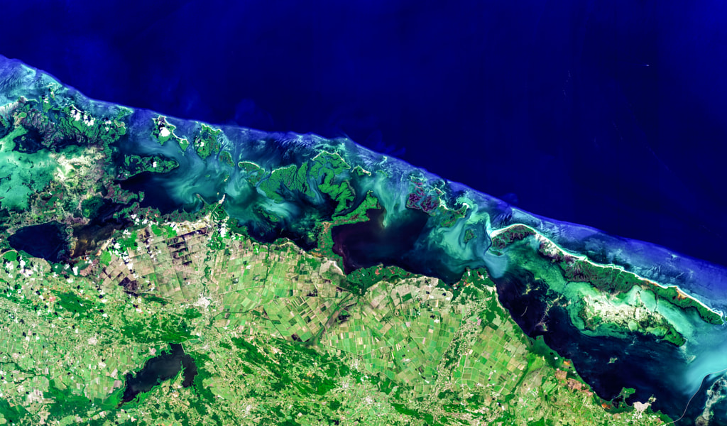 Cuba Wetlands by Satellite Earth Art / 500px