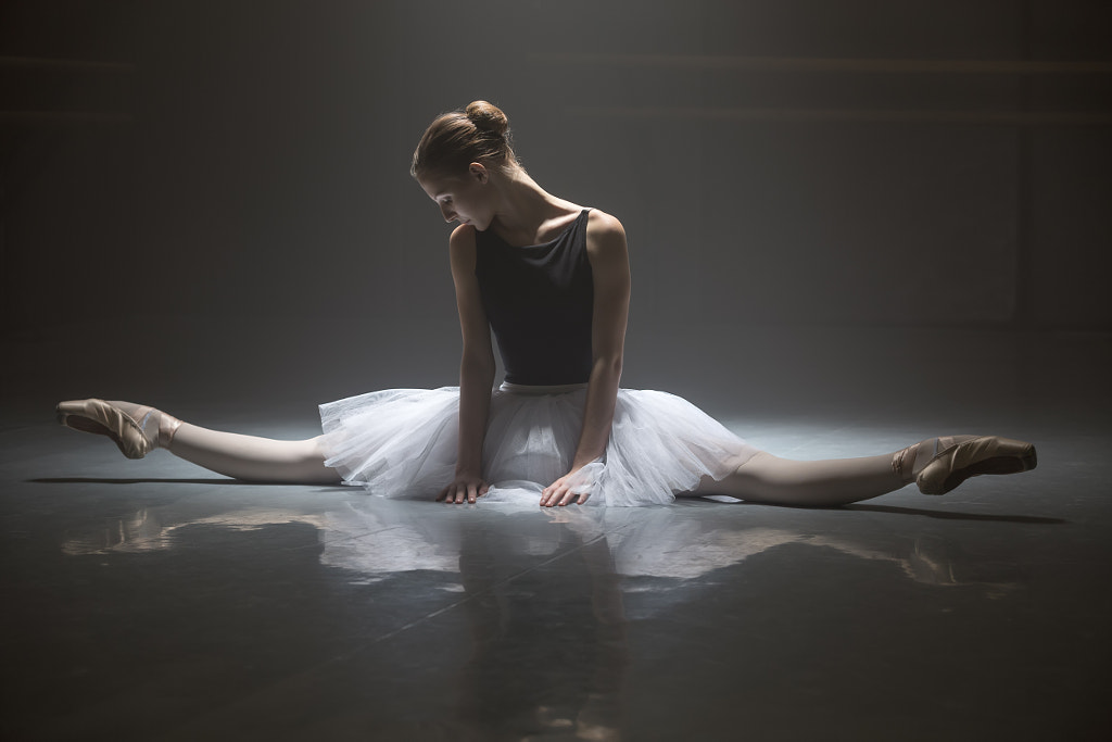 Seated ballerina in class room by Andrey Bezuglov / 500px