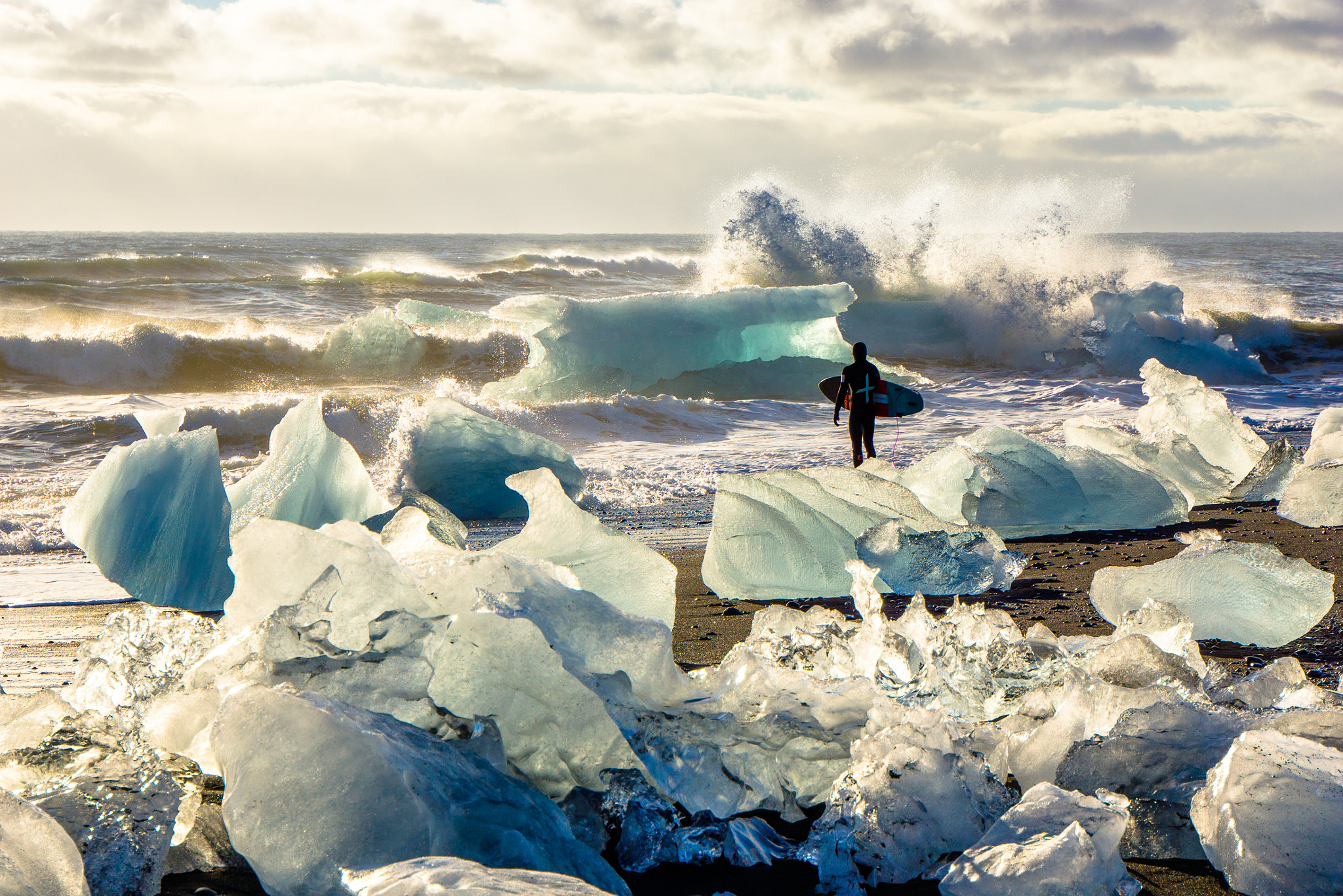 Arctic Surf under the Icelandic Sun by Chris Burkard / 500px