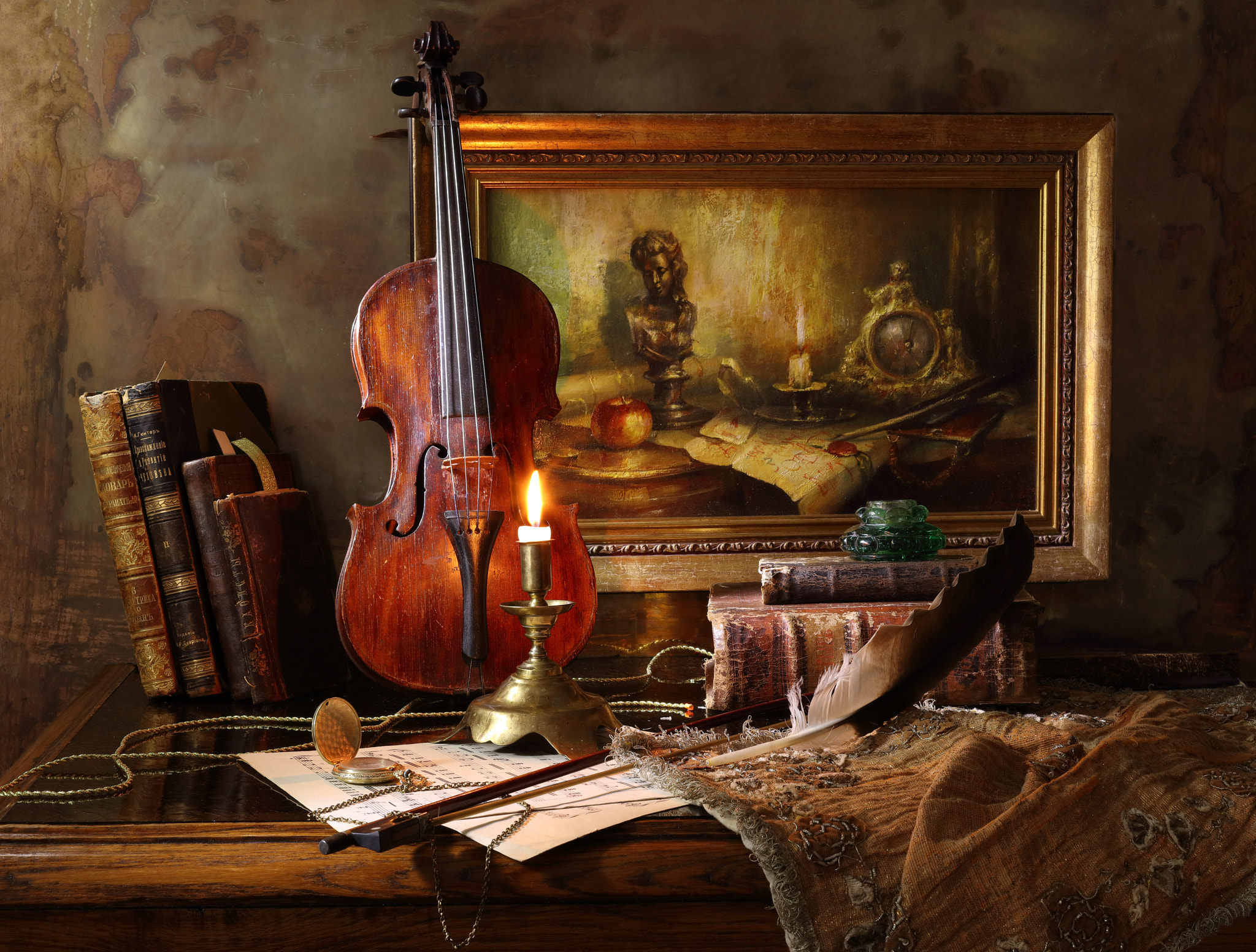 Still life with violin and painting by Andrey Morozov / 500px