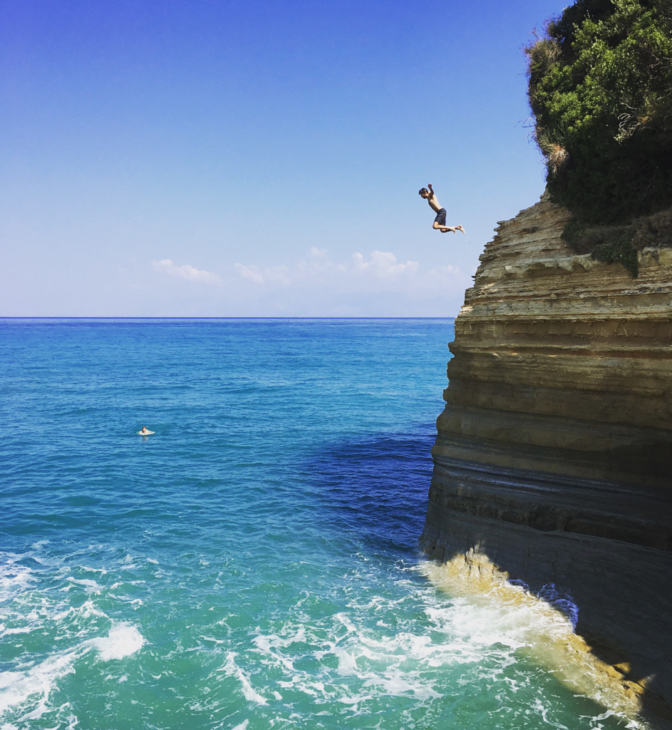 Cliff diving in Greece by Jordy / 500px