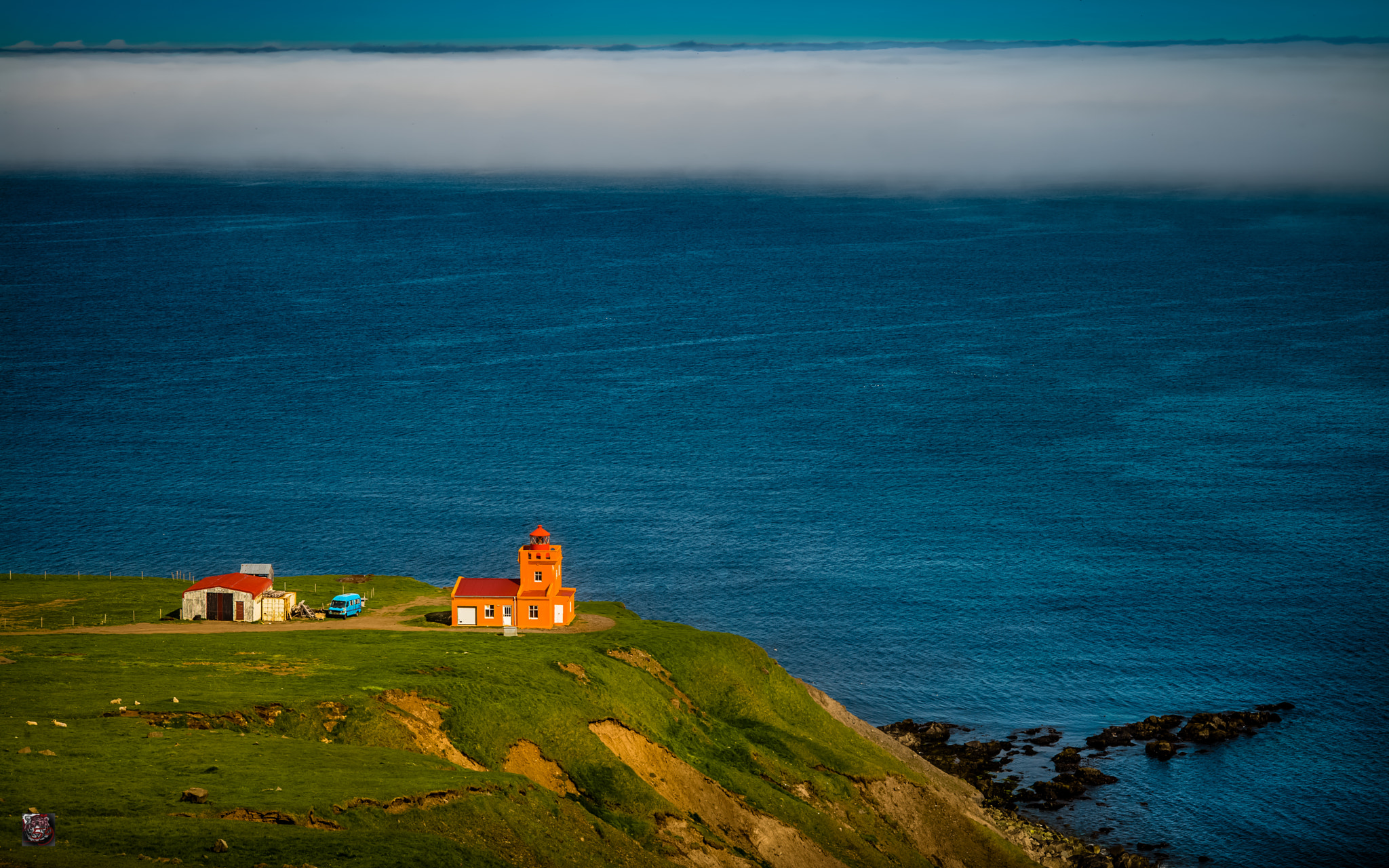 Iceland: Impressions - The magical blue Coasts and its enchanting orange Lighthouses :-))) by ...