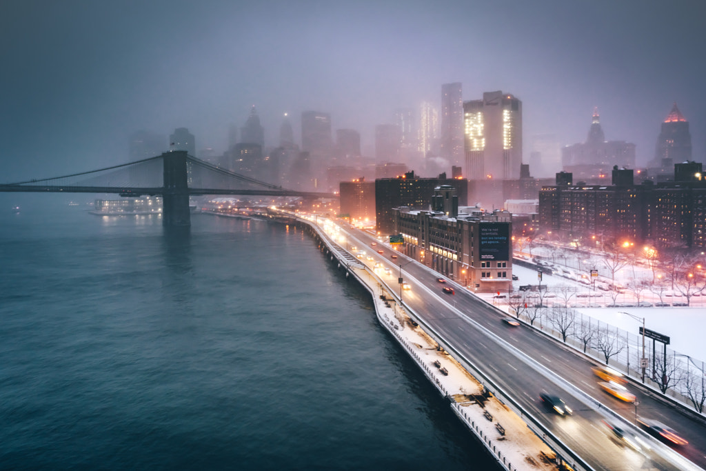 Foggy blue hour by A Frenchman In NY / 500px