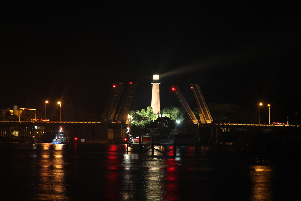 Jupiter Lighthouse with the drawbridge going up. by Kevin Harris / 500px
