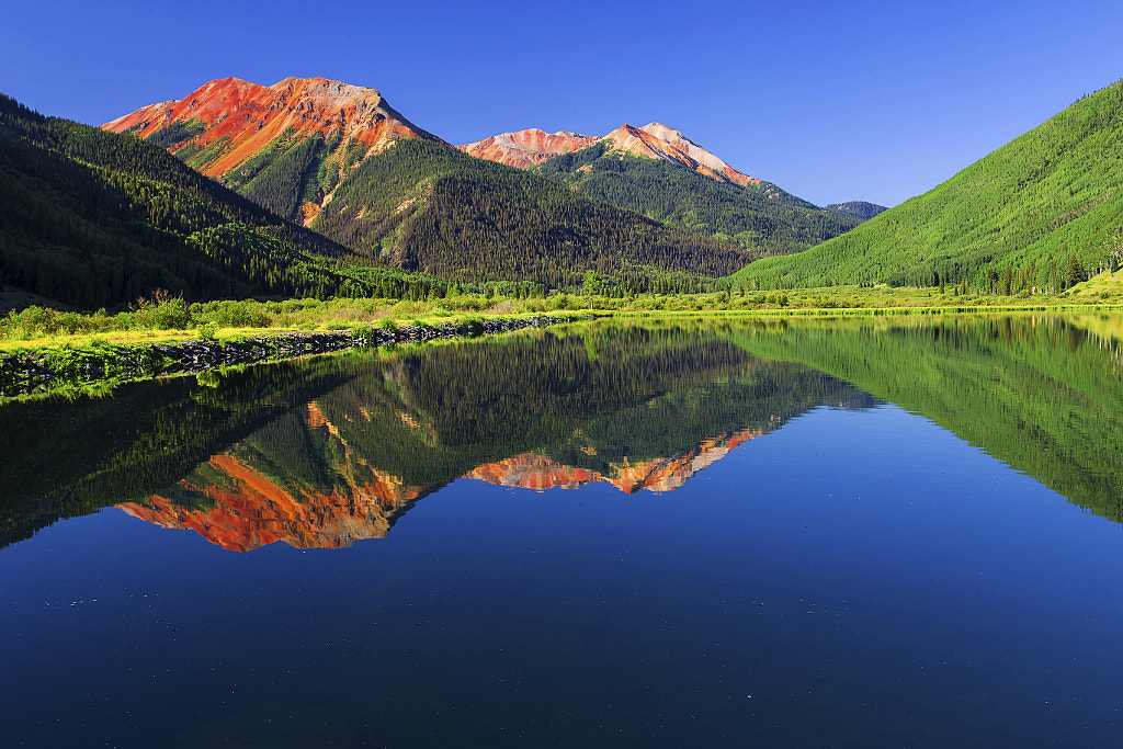 Colorado, Ouray, Red Mountain, Reflection by ya zhang / 500px