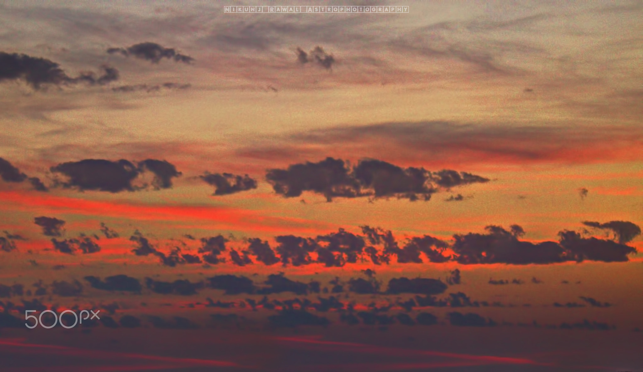 Dramatic Sunset Sky with Streaks of Color | nature photo by Nikunj ...
