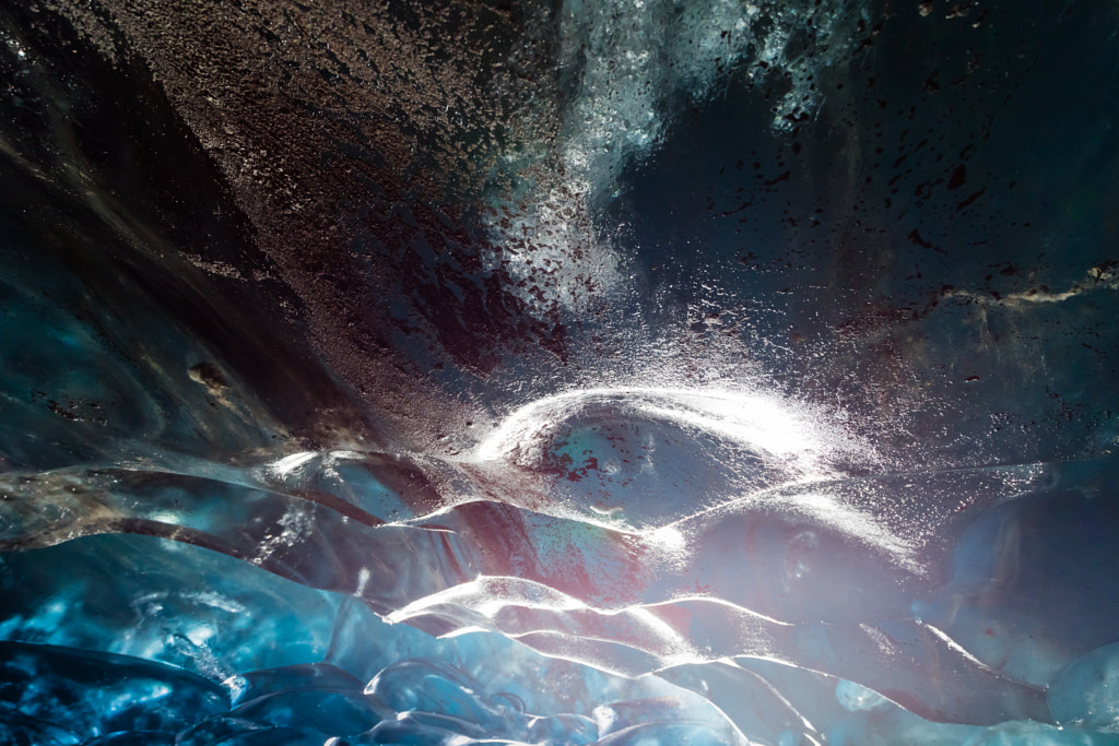Iceland-Ice Cave ceiling by Thomas H. Mitchell / 500px