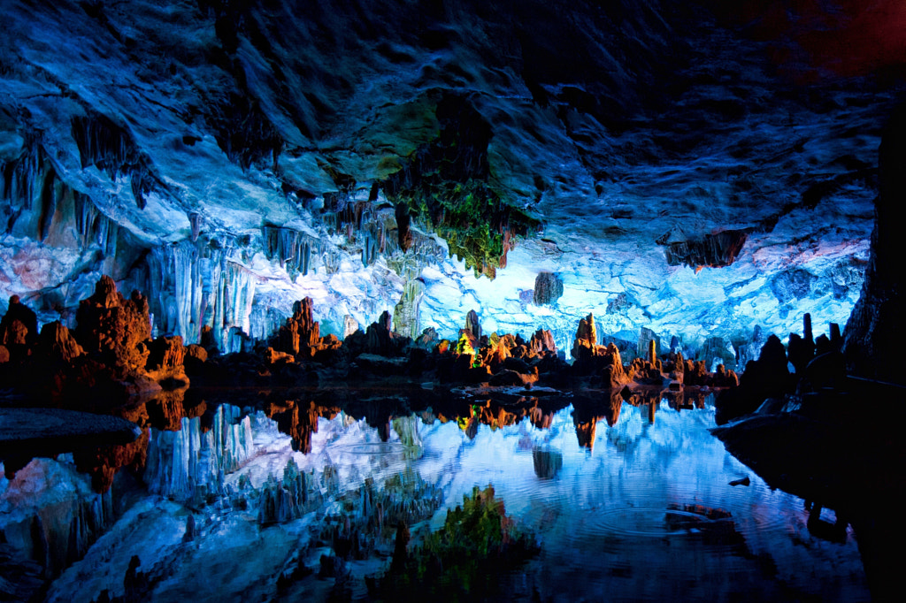 Magical Oasis - Reed flute cave, Guilin, China by Sendi Widjaja / 500px