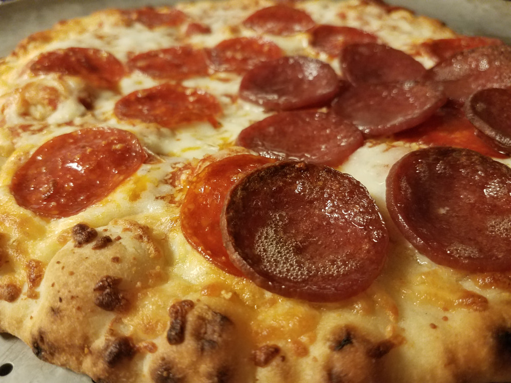 pepperoni pizza with different types of pepperoni by stockphotofan1 ...